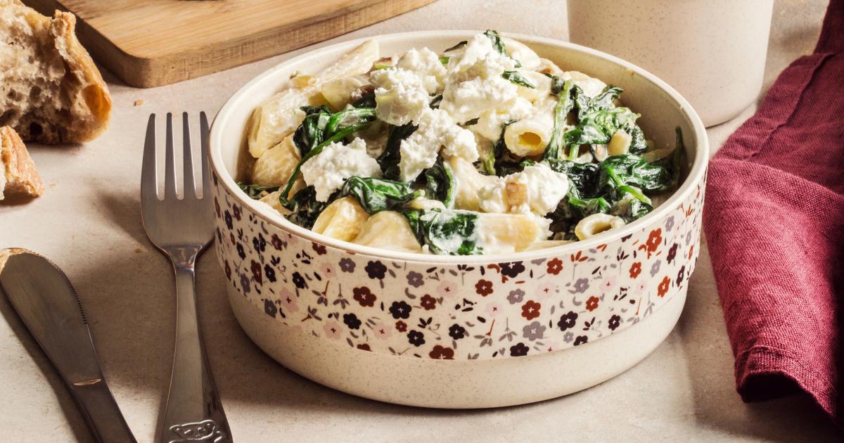 Penne au Fromage Fouetté Madame Loïk Nature au sel de Guérande et aux ...