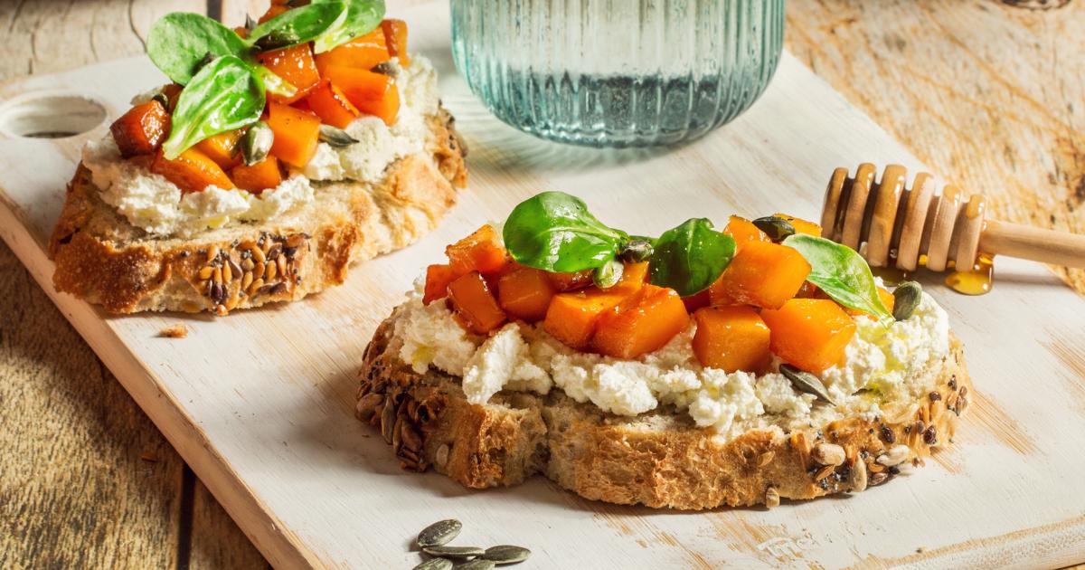 Tartines butternut et Fromage Fouetté Madame Loïk Nature au Sel de ...